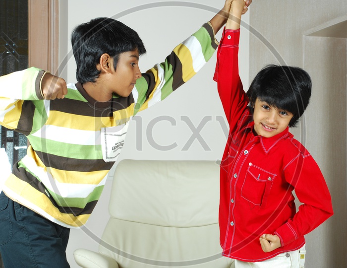 Two Indian Kids Fighting