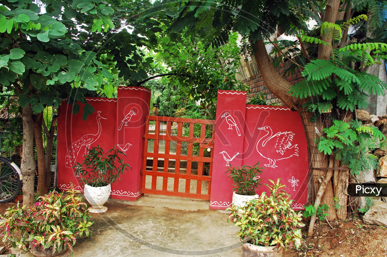 Image of Rural Village House Entrance Gate-ZT762692-Picxy