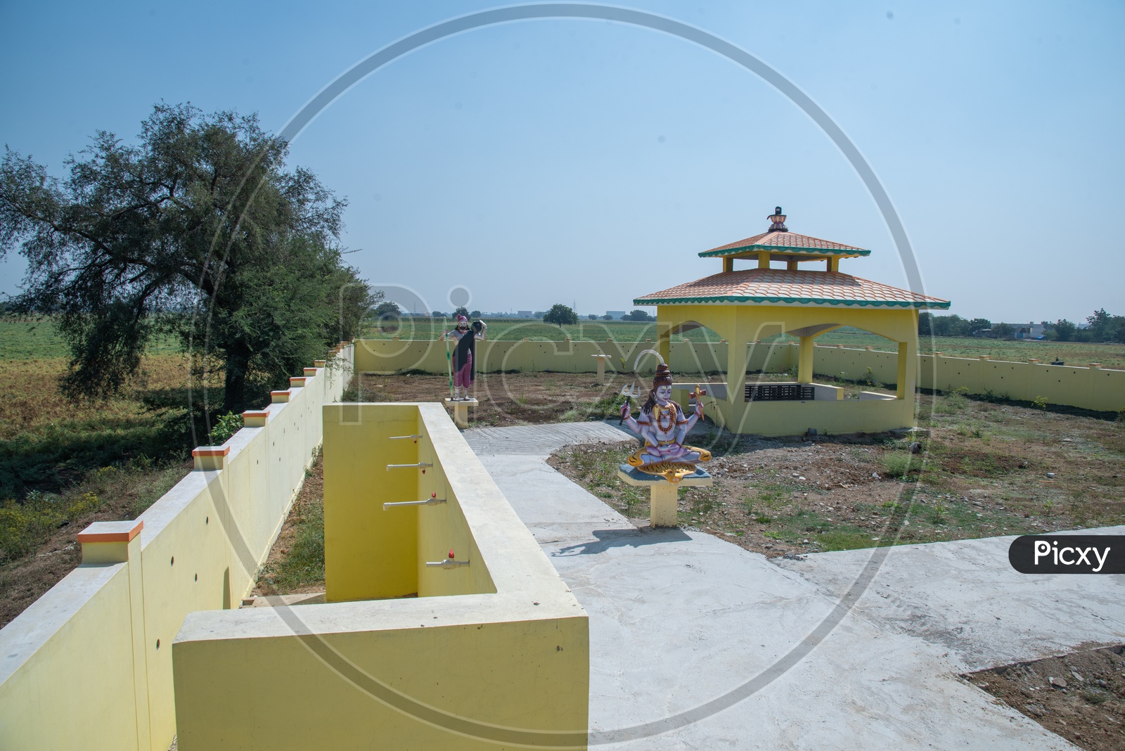 Image of A Hindu Burial ground-VD102642-Picxy