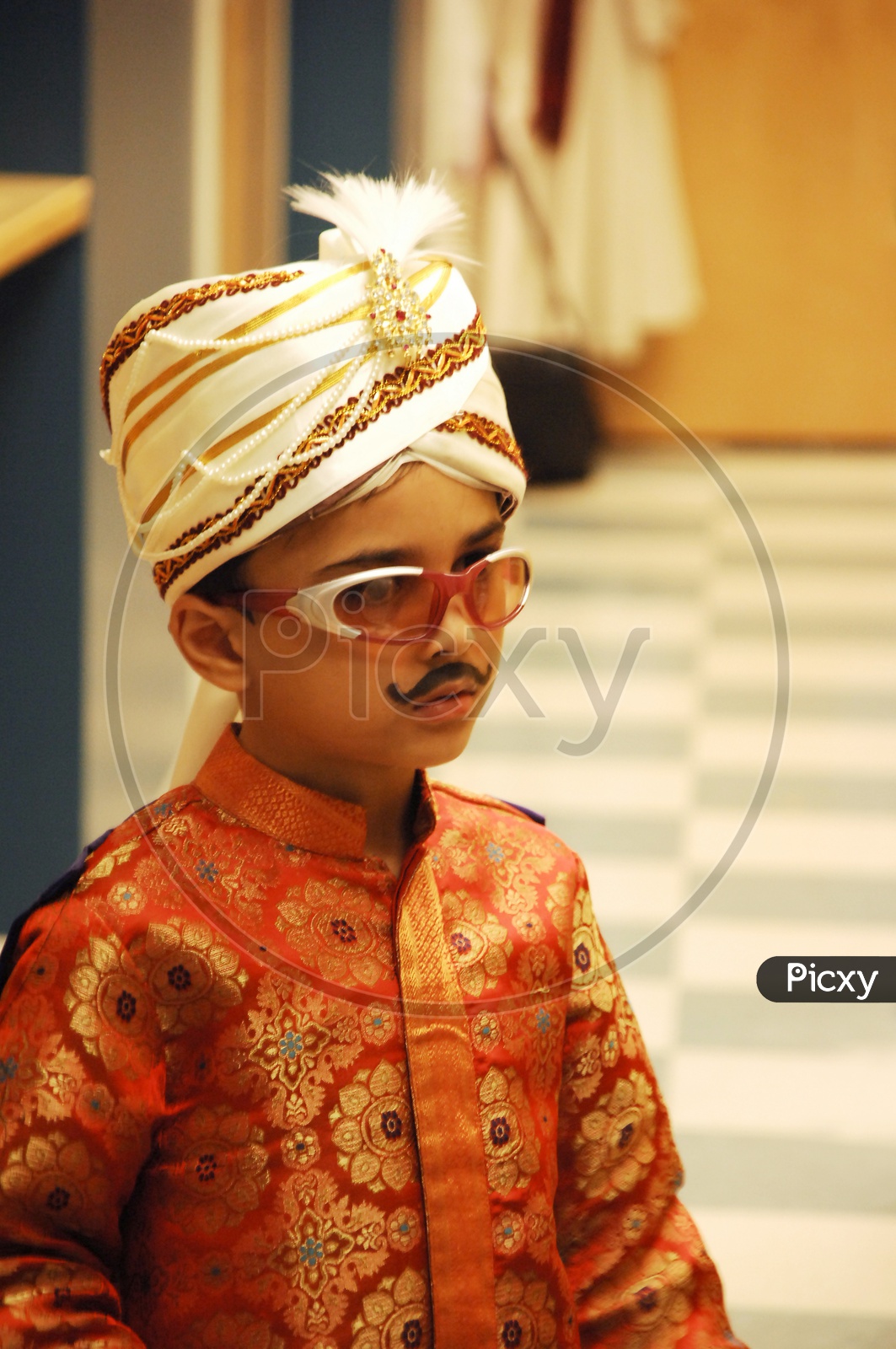 Image of Indian boy wearing traditional wear-LB800619-Picxy
