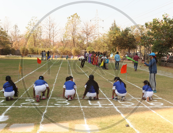 Image of Tracks Or Running Tracks Made For Running Race Competition or ...