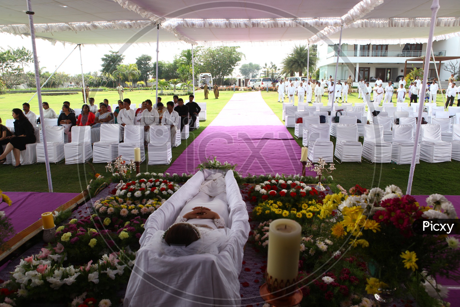 Image of A Young Woman Funeral Ceremony-IY176555-Picxy
