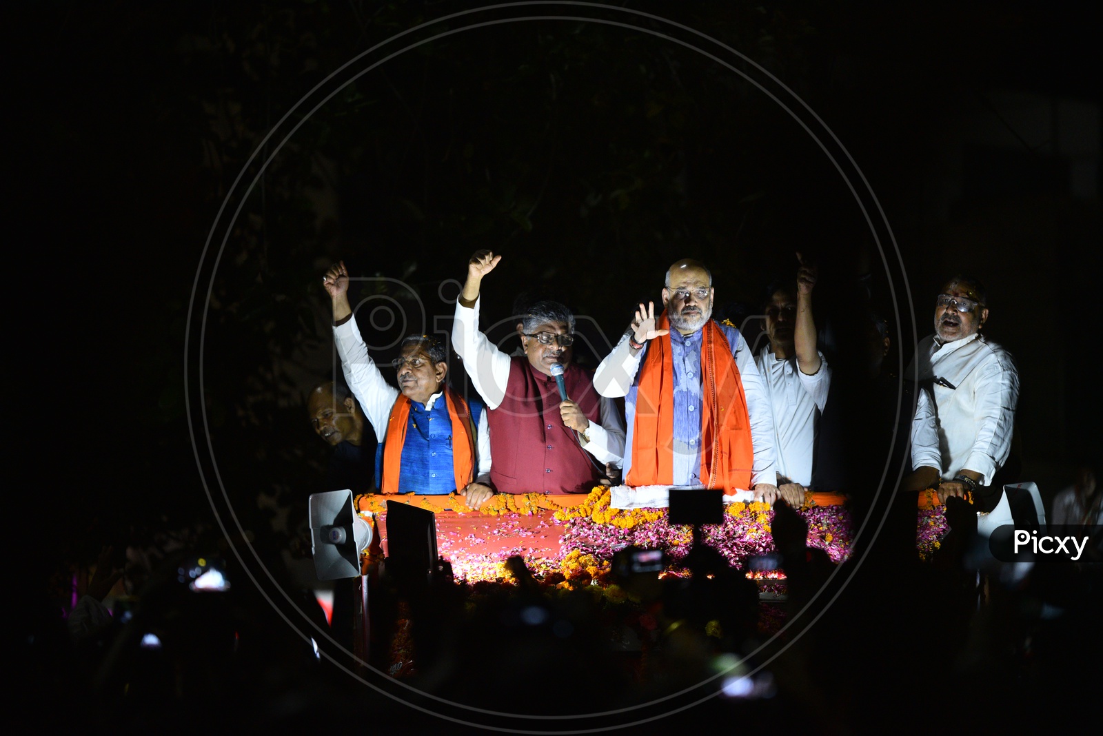 Image of Amit Shah President of BJP In an Election Campaign Rally In ...
