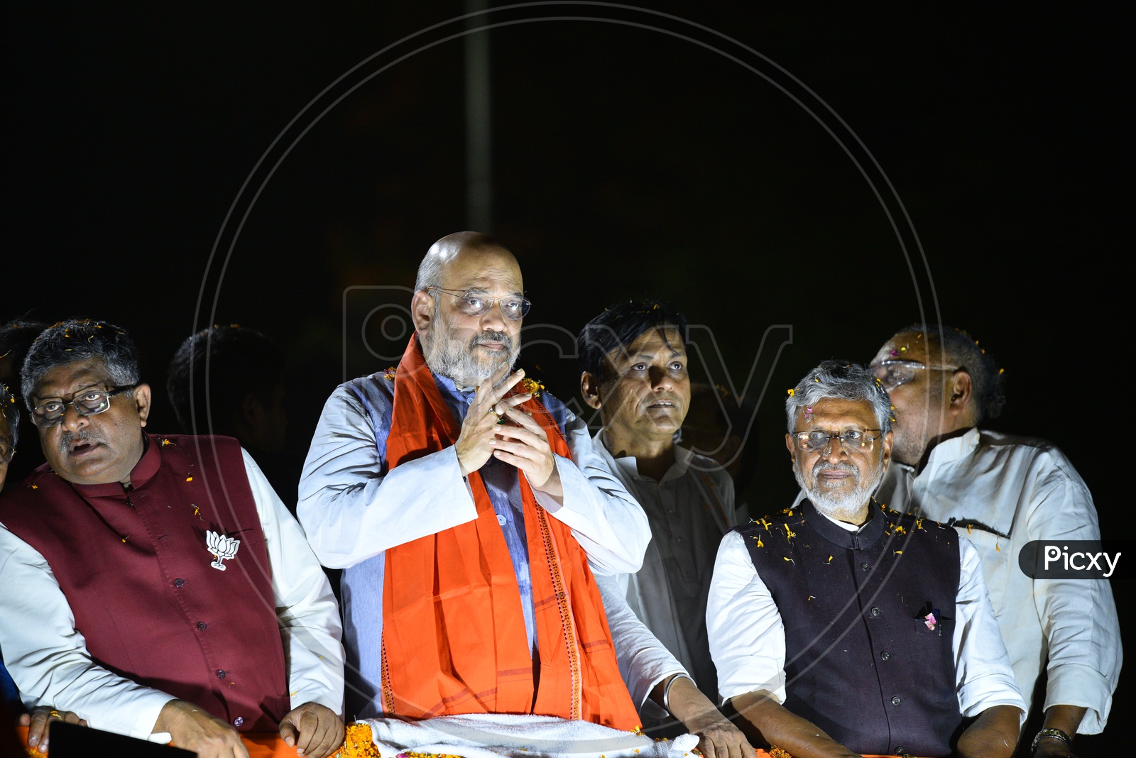 Image of Amit Shah President of BJP In an Election Campaign Rally In ...