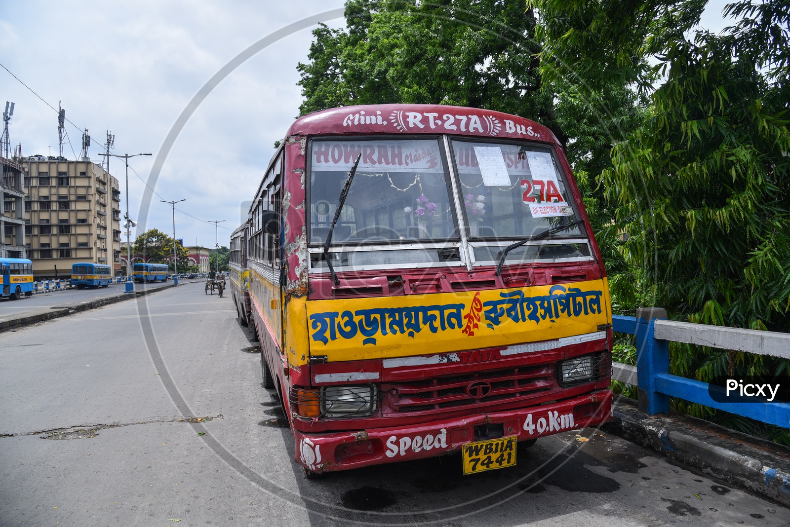 Image Of Local Buses In Kolkata City QB206247 Picxy