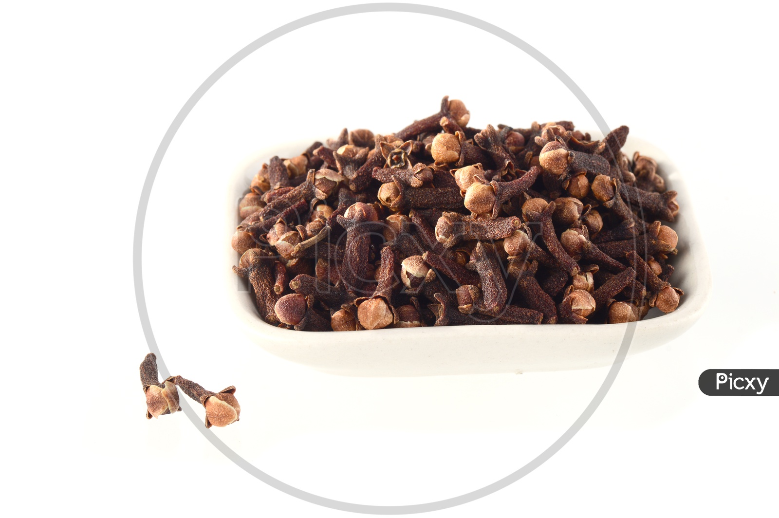 Image of Cloves Or Indian Spices Cloves In a Bowl On An Isolated White ...