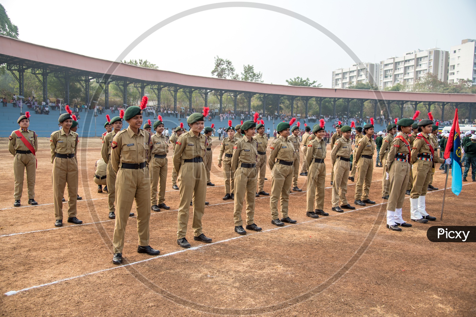 Image of NCC Cadets Girls In Independence Day Parade-WZ683074-Picxy