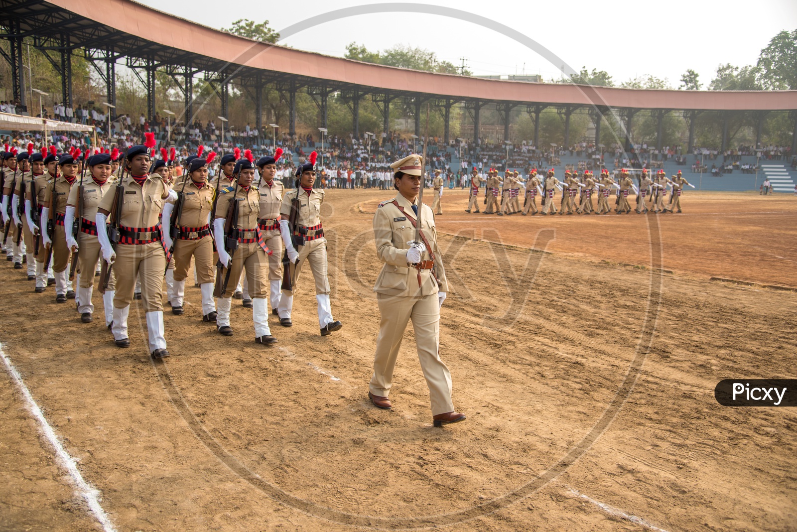 Image of Maharashtra Cadet Woman Police Marching in Independence Day ...