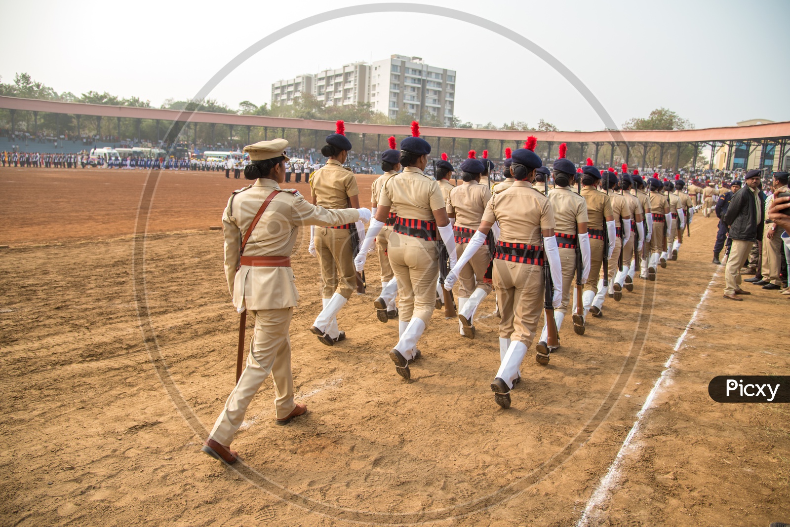 Image of Maharashtra Cadet Woman Police Marching in Independence Day ...