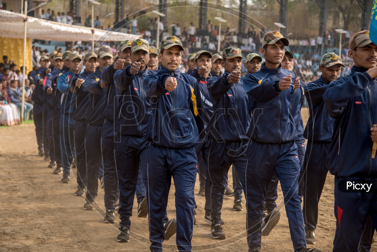 Image of CDF Force Cadets Marching in Independence Day Parade-YM643702 ...