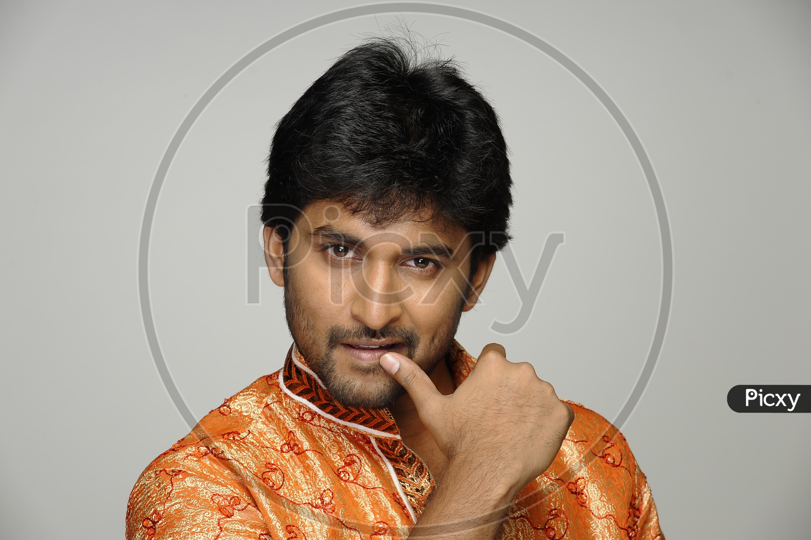 Image of Portrait Of Actor Nani or Telugu Film Actor Or Tollywood Actor ...