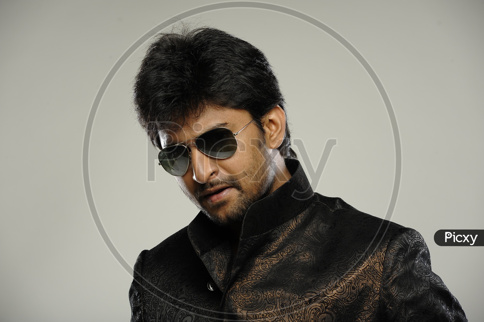 Image of Portrait Of Actor Nani or Telugu Film Actor Or Tollywood Actor ...
