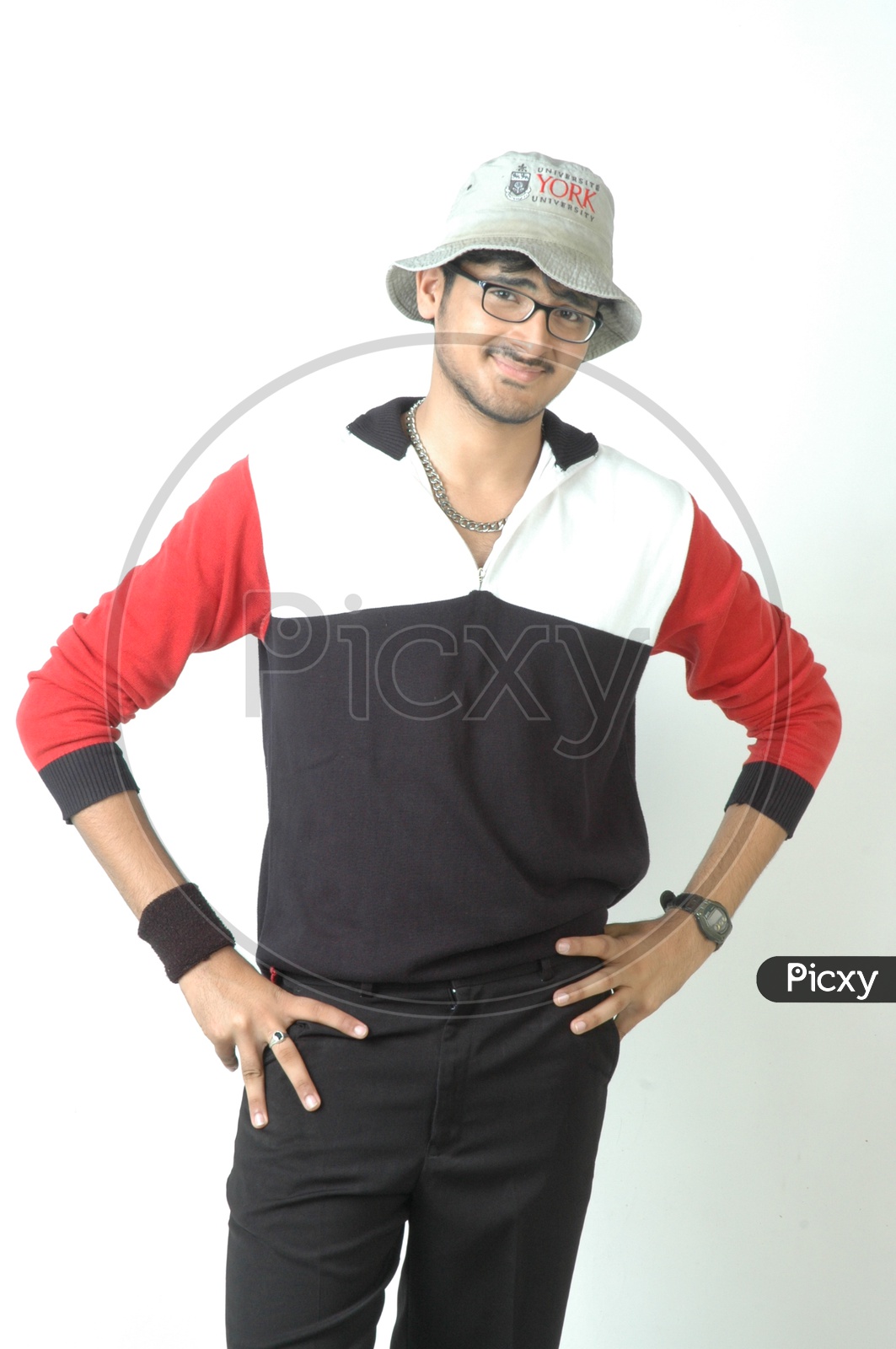 Image of Portrait Of a Young Indian Man With an Expression And Posing ...