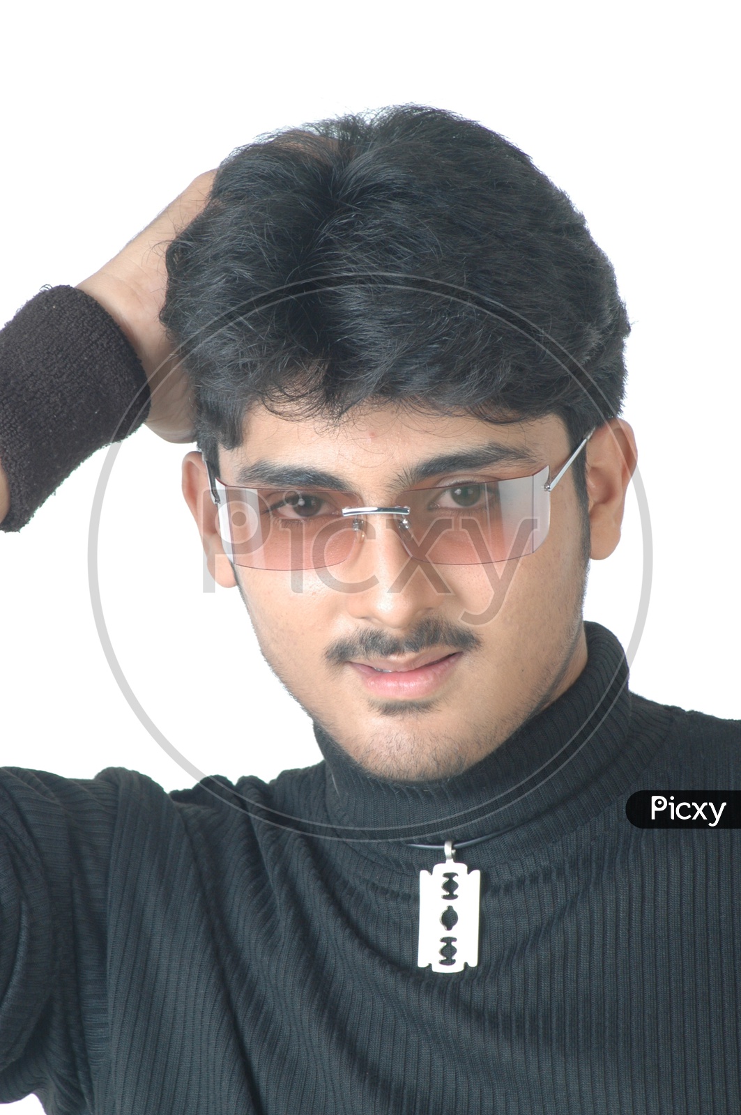 Image of Portrait Of a Young Indian Man With an Expression And Posing ...