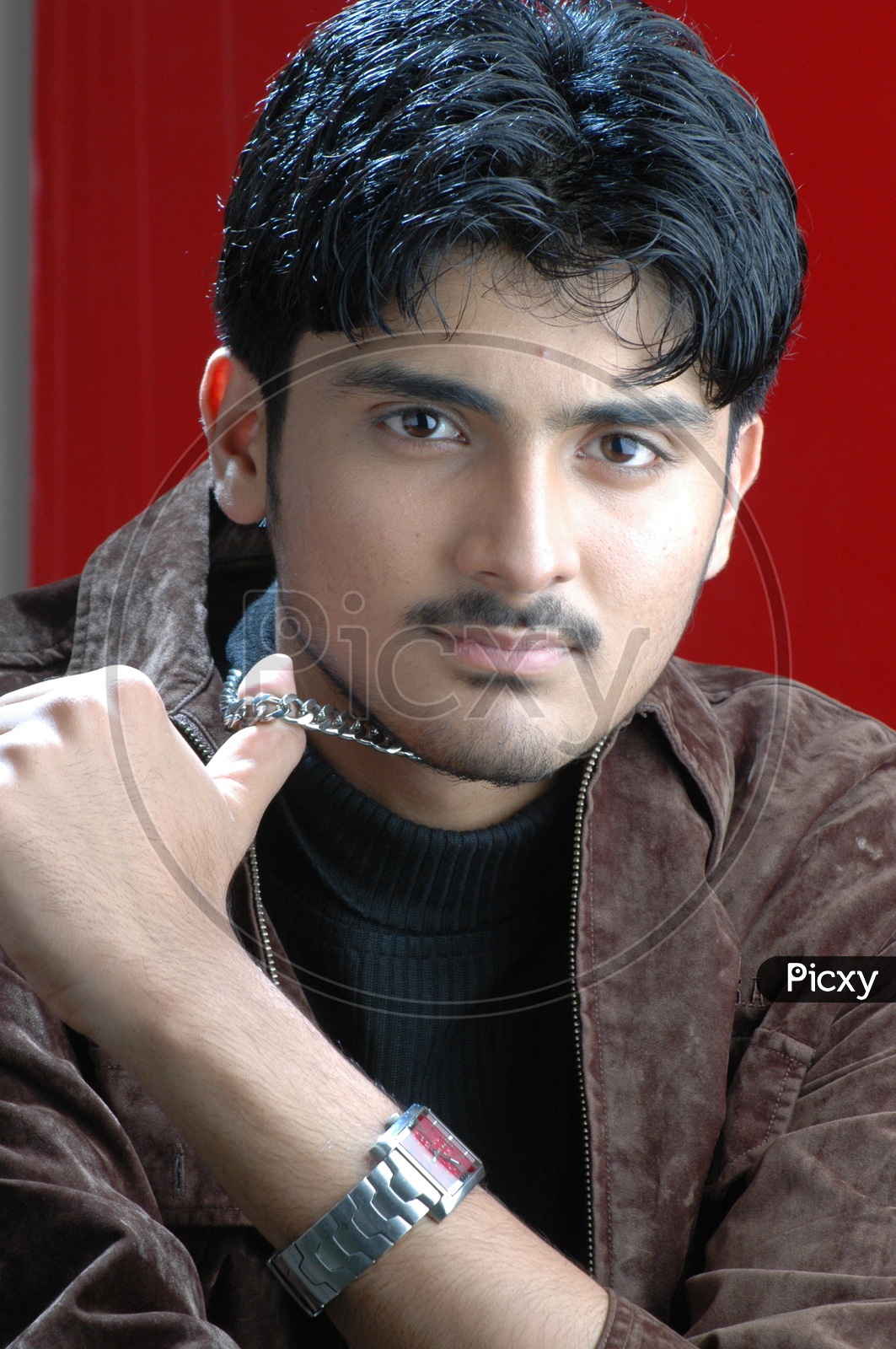 Image of Portrait of an Young Indian Man With an Expression on Face On ...
