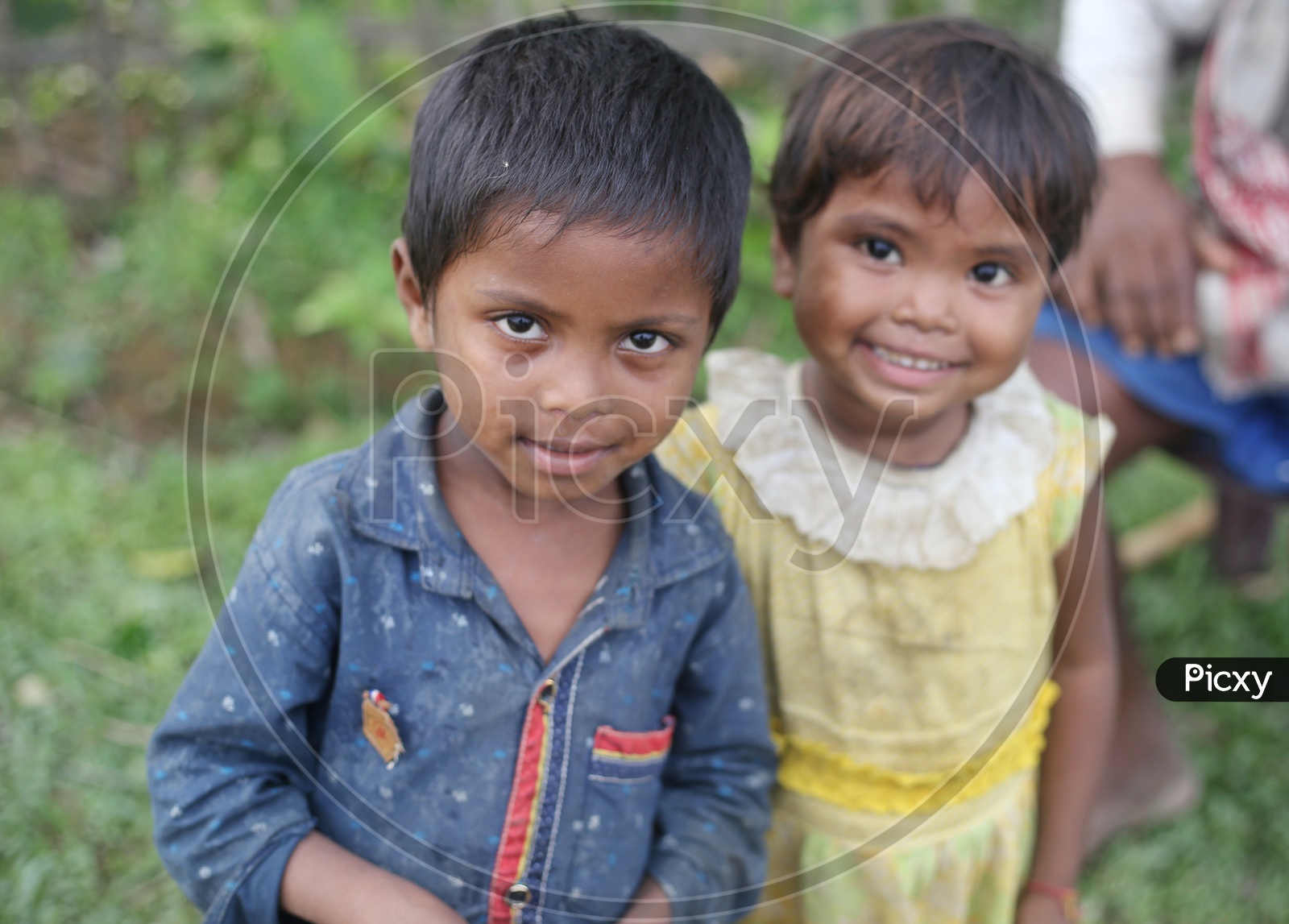 Image of Indian Rural Village Children ( Siblings ) Portrait With ...