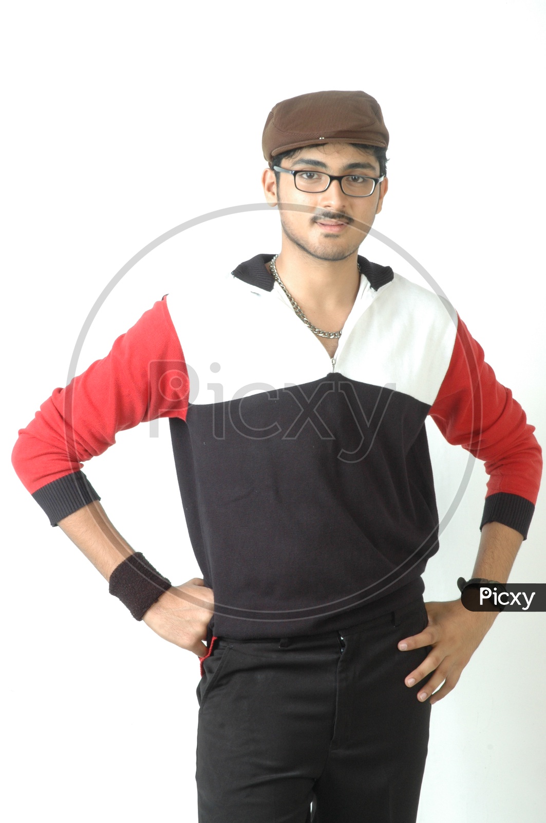 Image of Portrait Of a Young Indian Man With an Expression And Posing ...