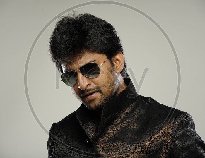 Image of Portrait Of Actor Nani or Telugu Film Actor Or Tollywood Actor ...