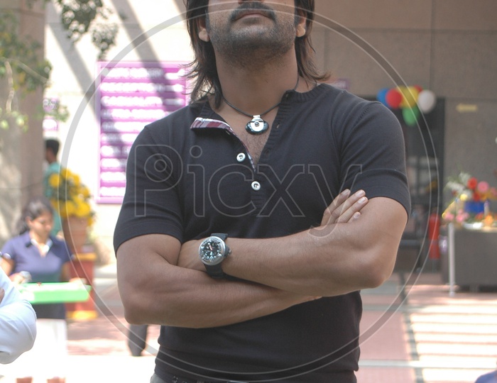 Image of South Indian Actor , Telugu Movies Or Films Hero Yuva Samrat ...