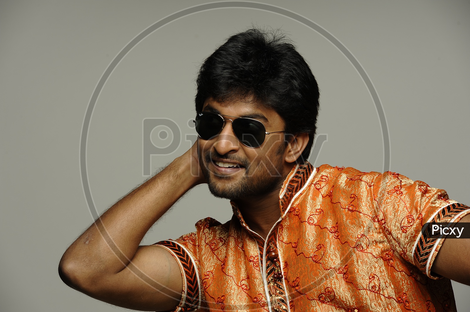 Image of Portrait Of Actor Nani or Telugu Film Actor Or Tollywood Actor ...