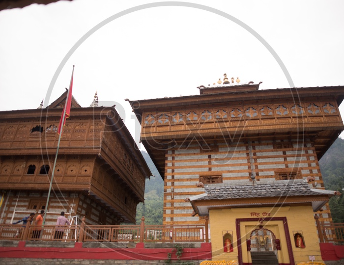 Image of Architecture Of Goddess Mathi Temple With Temple Shrine ...