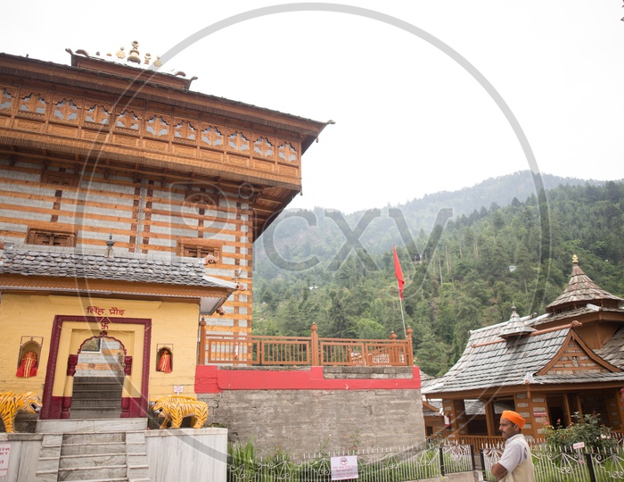 Image of Entrance Door of Goddess Mathi Temple In Spiti Valley-TS715374 ...