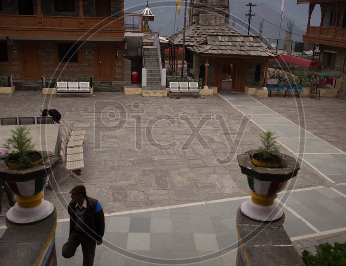 Image of Architecture Of Goddess Mathi Temple With Temple Shrine ...