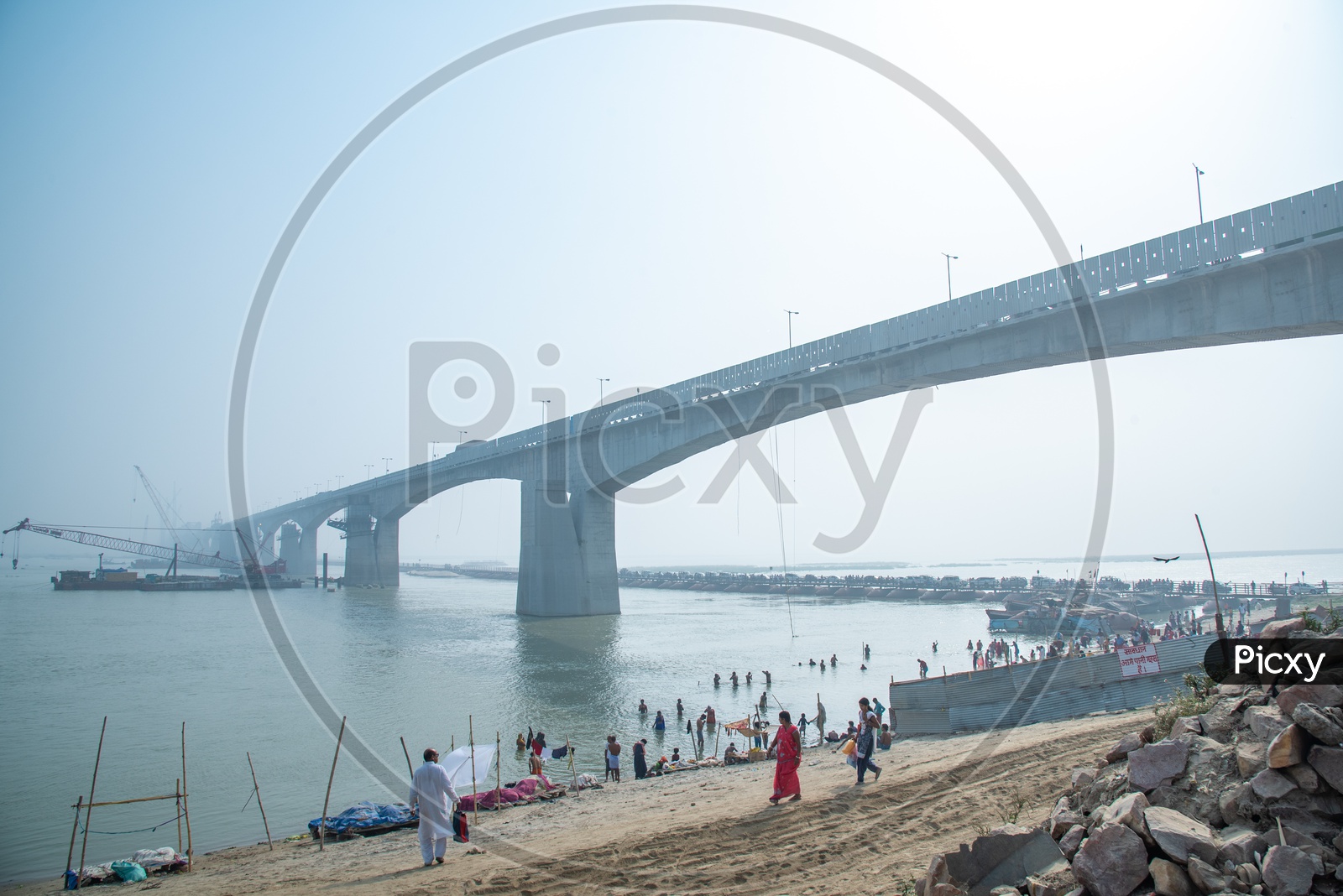 Image of Mahatma Gandhi Setu on Ganga River At Patna City-GO194447-Picxy