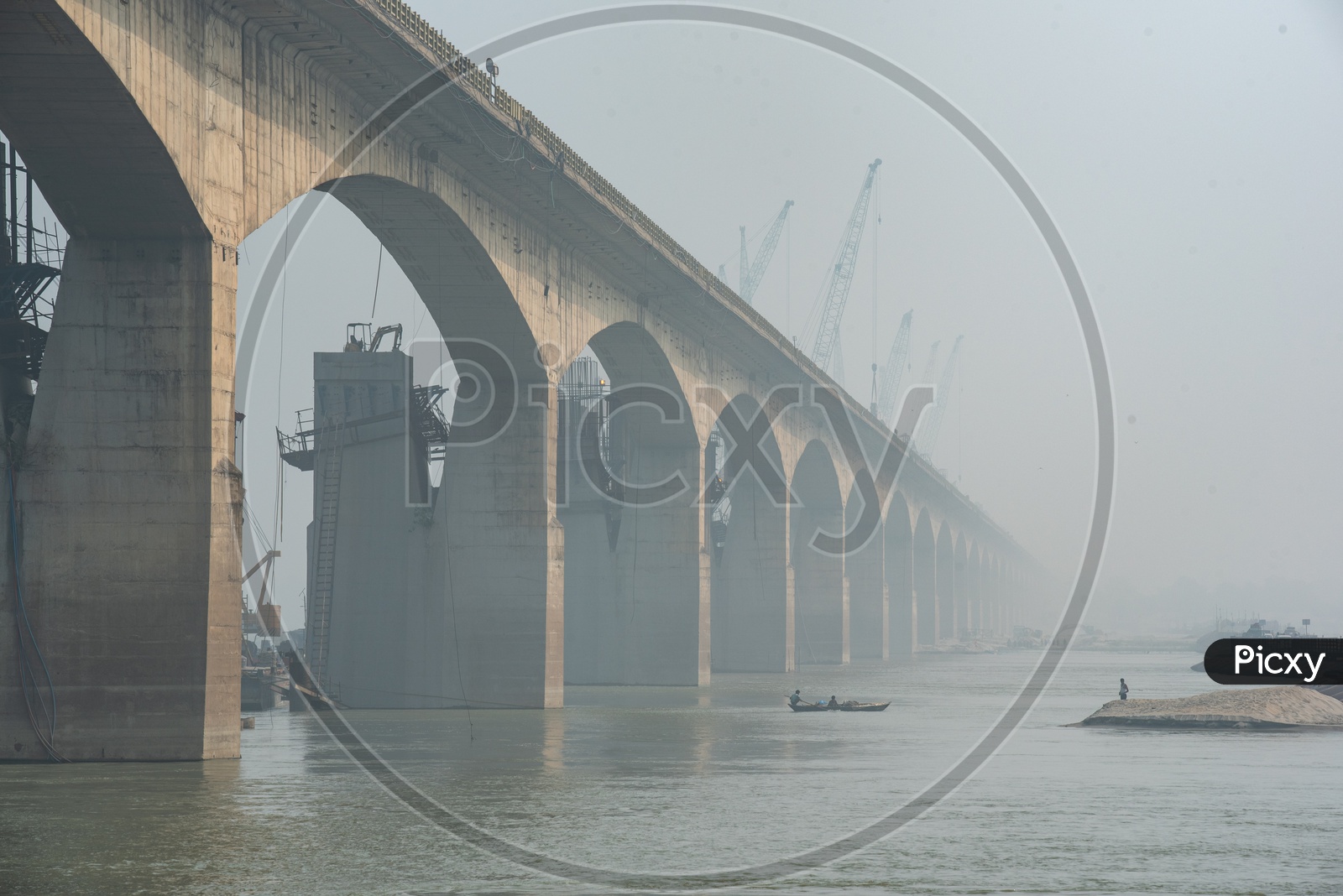 Image of Mahatma Gandhi Setu on Ganga River At Patna City-NG391611-Picxy