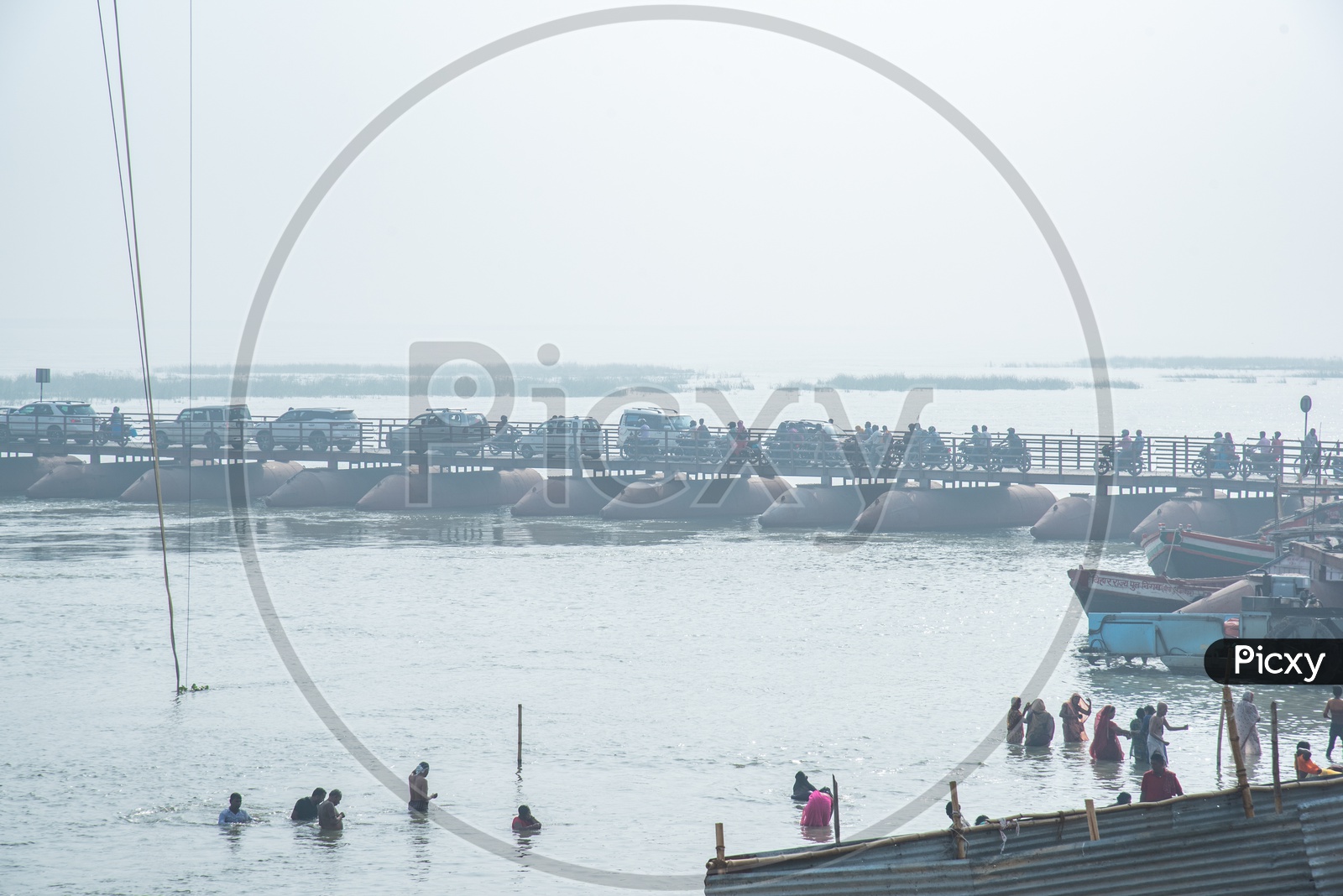 Image of Mahatma Gandhi Setu on Ganga River At Patna City-II164190-Picxy