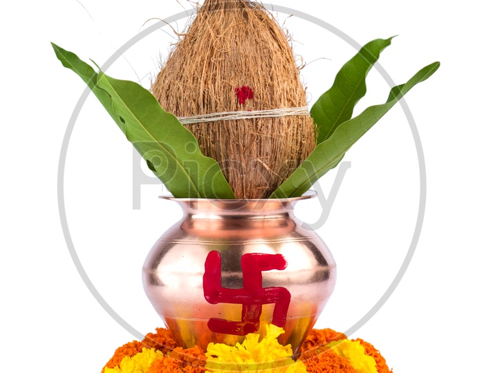 Image of Indian Hindu Pooja Kalash for Festivals And Worshipping Hindu ...