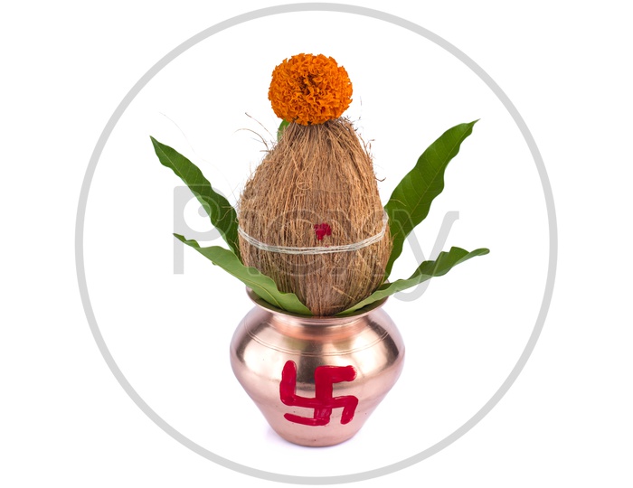 Image of Indian Hindu Pooja Kalash for Festivals And Worshipping Hindu ...