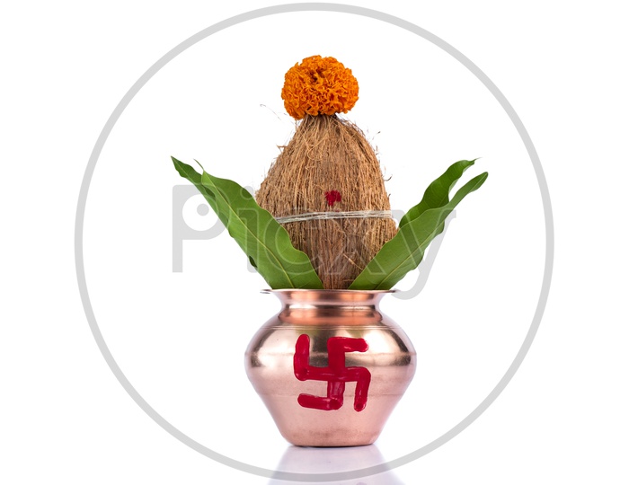 Image of Indian Hindu Pooja Kalash for Festivals And Worshipping Hindu ...