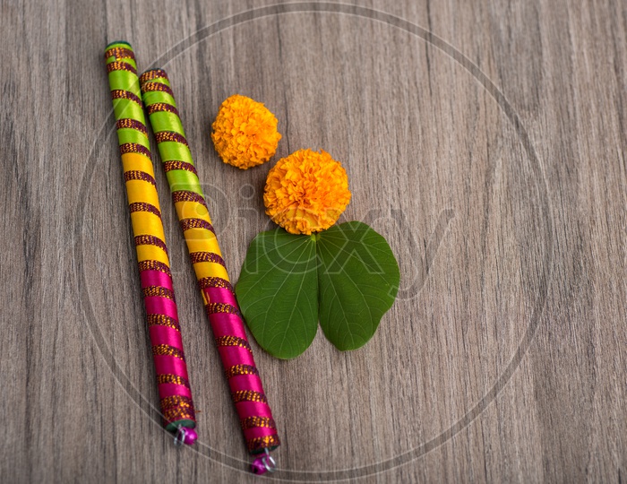 Image of Indian Festival Dussera or Navrathri Symbolic Representation ...