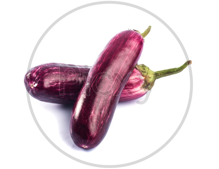Image of Egg Plant Or Brinjal Or Baigan Or Aubergine Vegetable on an ...