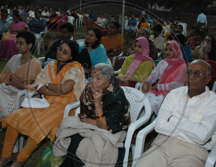 Image of Parents Or Audience Watching The Stage Show or Event By ...