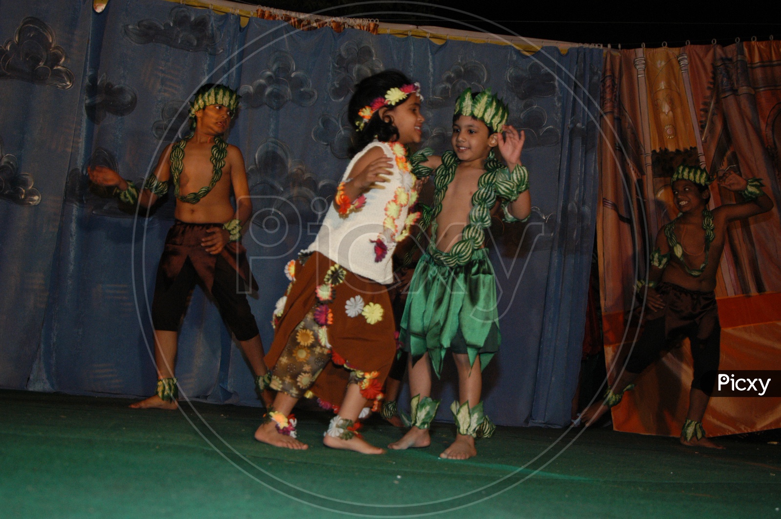 Image of Children or School Students Performing on Stage In a Annual ...
