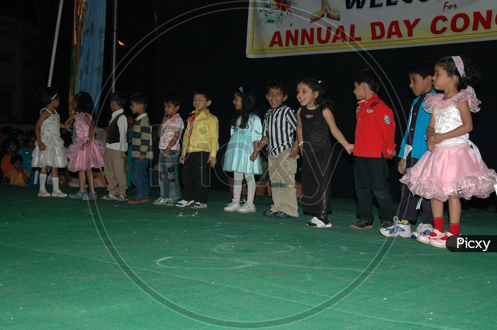 Image of Children or School Students Performing on Stage In a Annual ...