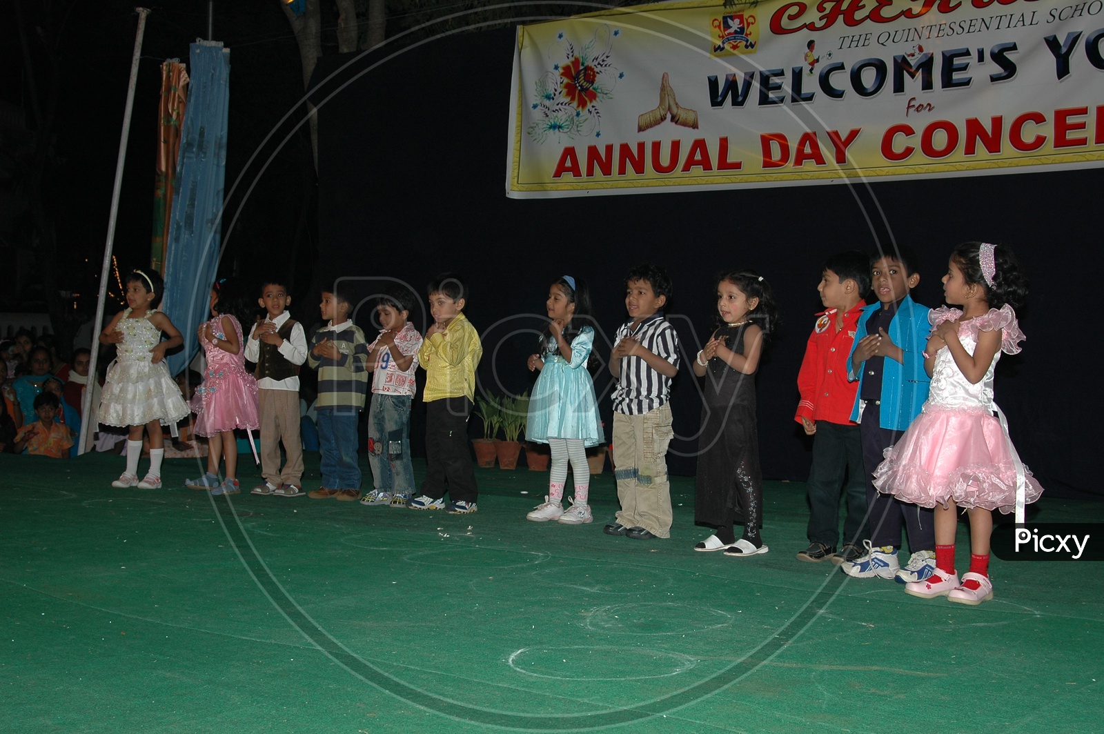 Image of Children or School Students Performing on Stage In a Annual ...