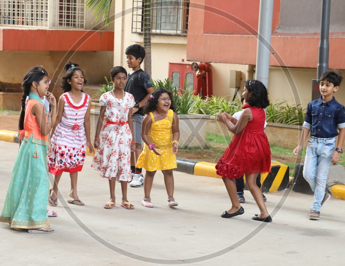 Image of Children Playing on Roads-JO304329-Picxy