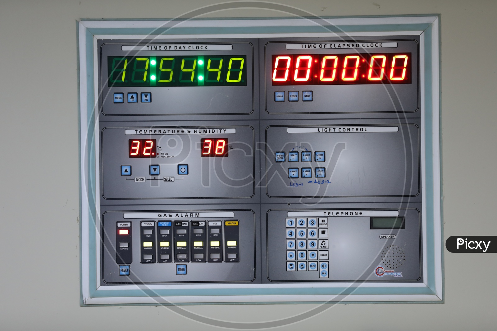 Image of Display Of Measure Units of a Control Unit With Analog Led ...