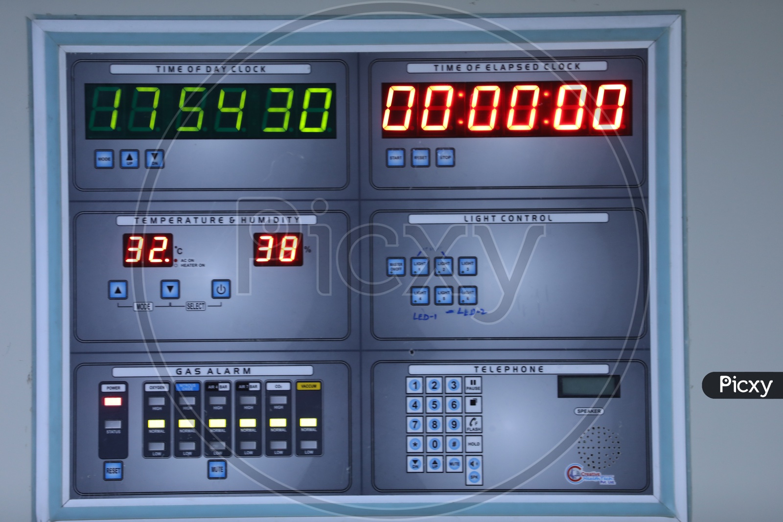 Image of Display Of Measure Units of a Control Unit With Analog Led ...