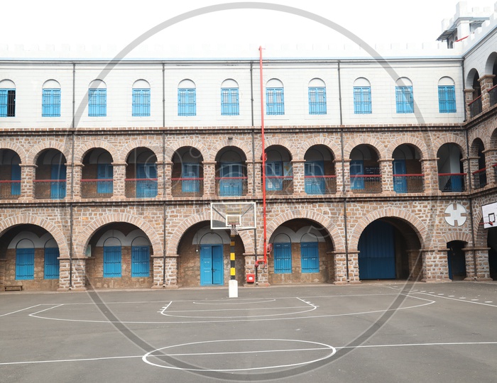 Image of School Building With Play Courts In the Compound-YP937963-Picxy