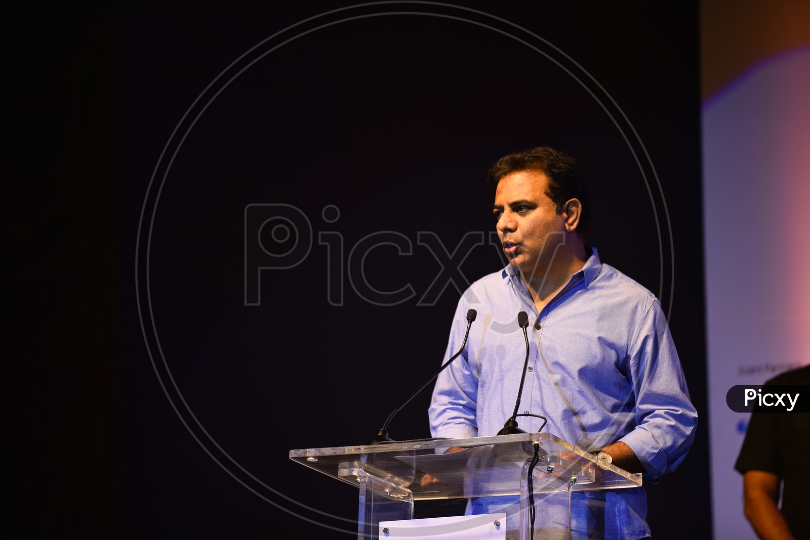 Image of Kalvakuntla Taraka Rama Rao ( KTR ) Speaking On Dias At Made ...