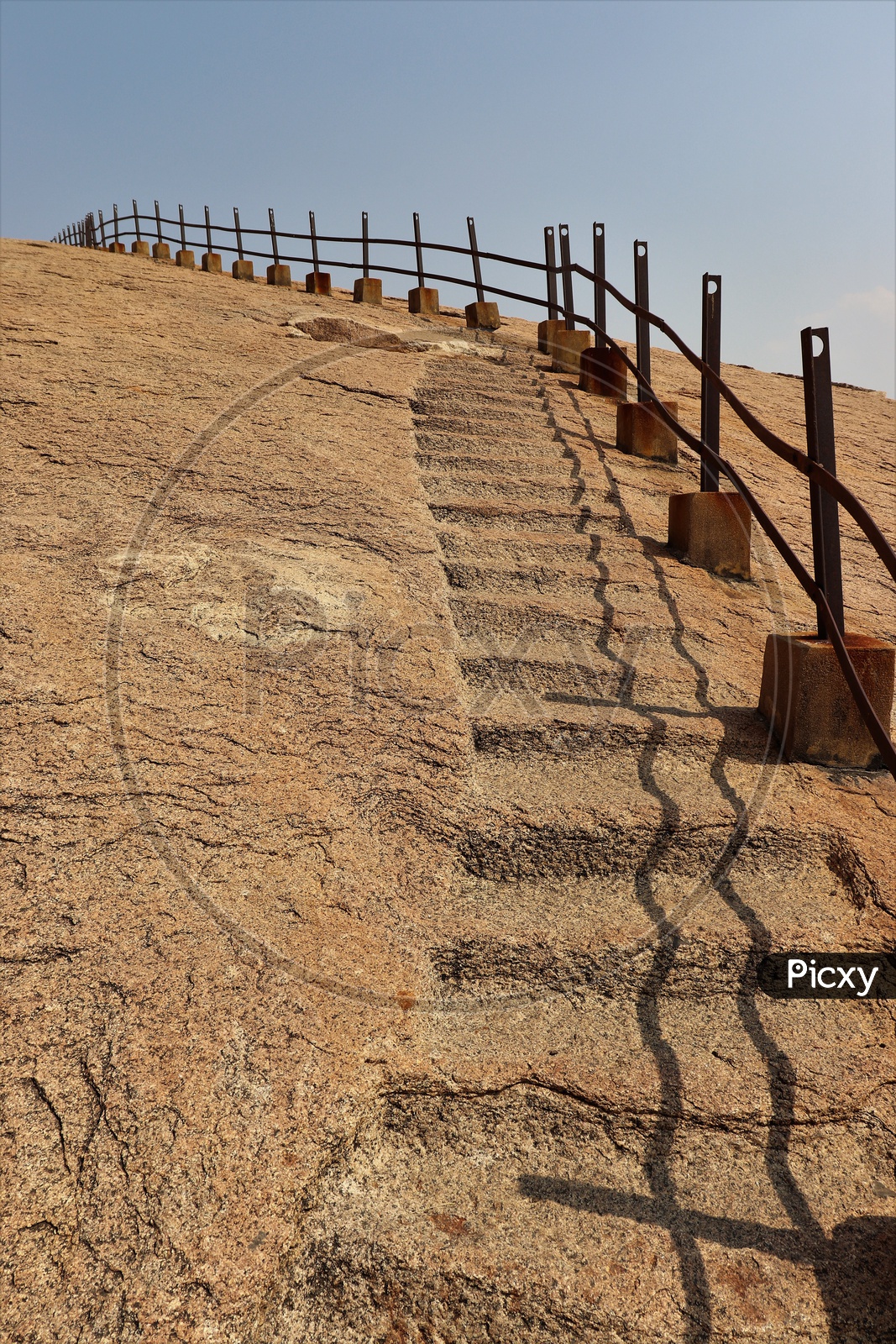 Image of Safety Railing And Naturally Formed Stairs At The rock Hill ...