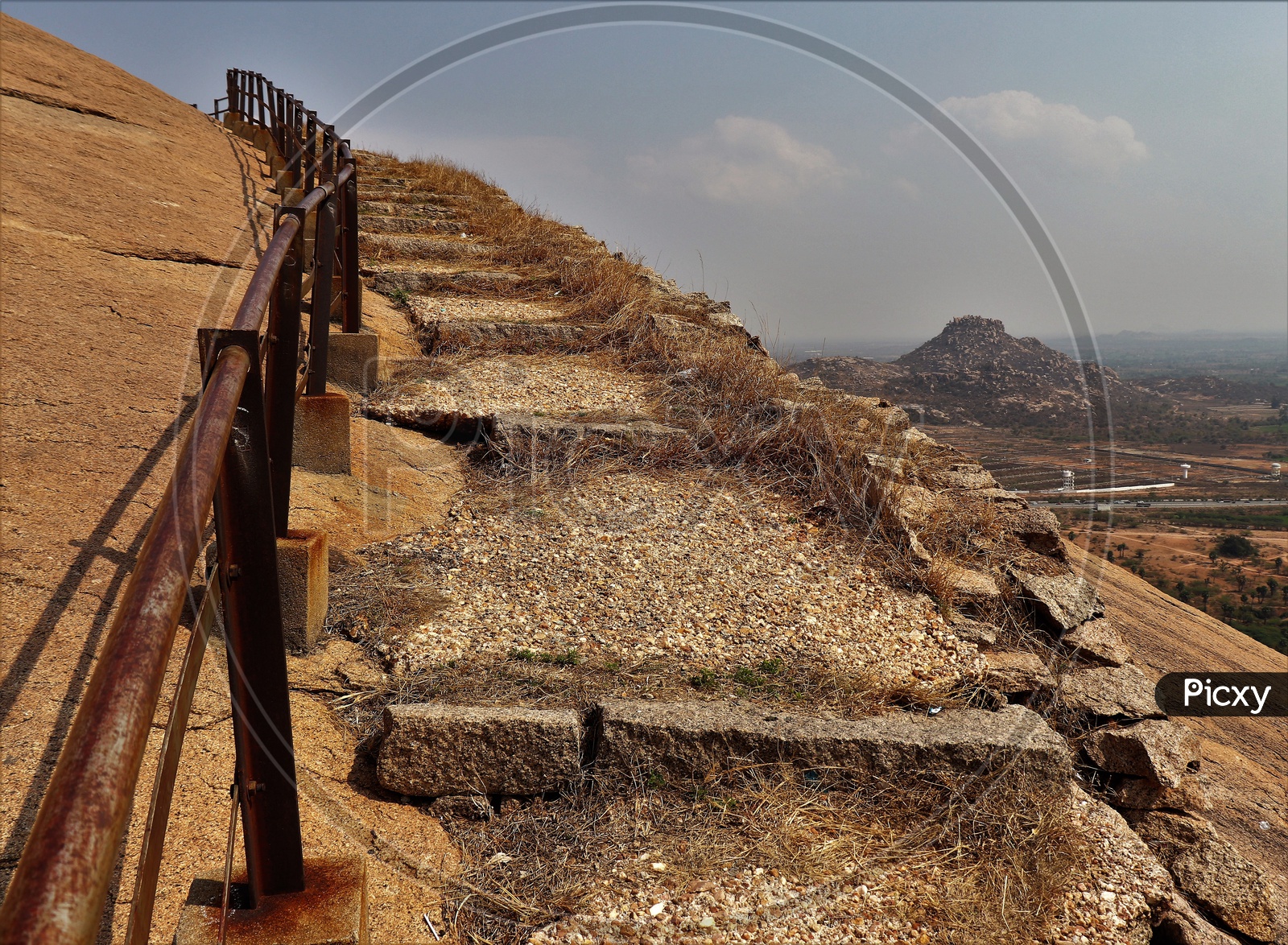Image of Safety Railing And Naturally Formed Stairs At The rock Hill ...