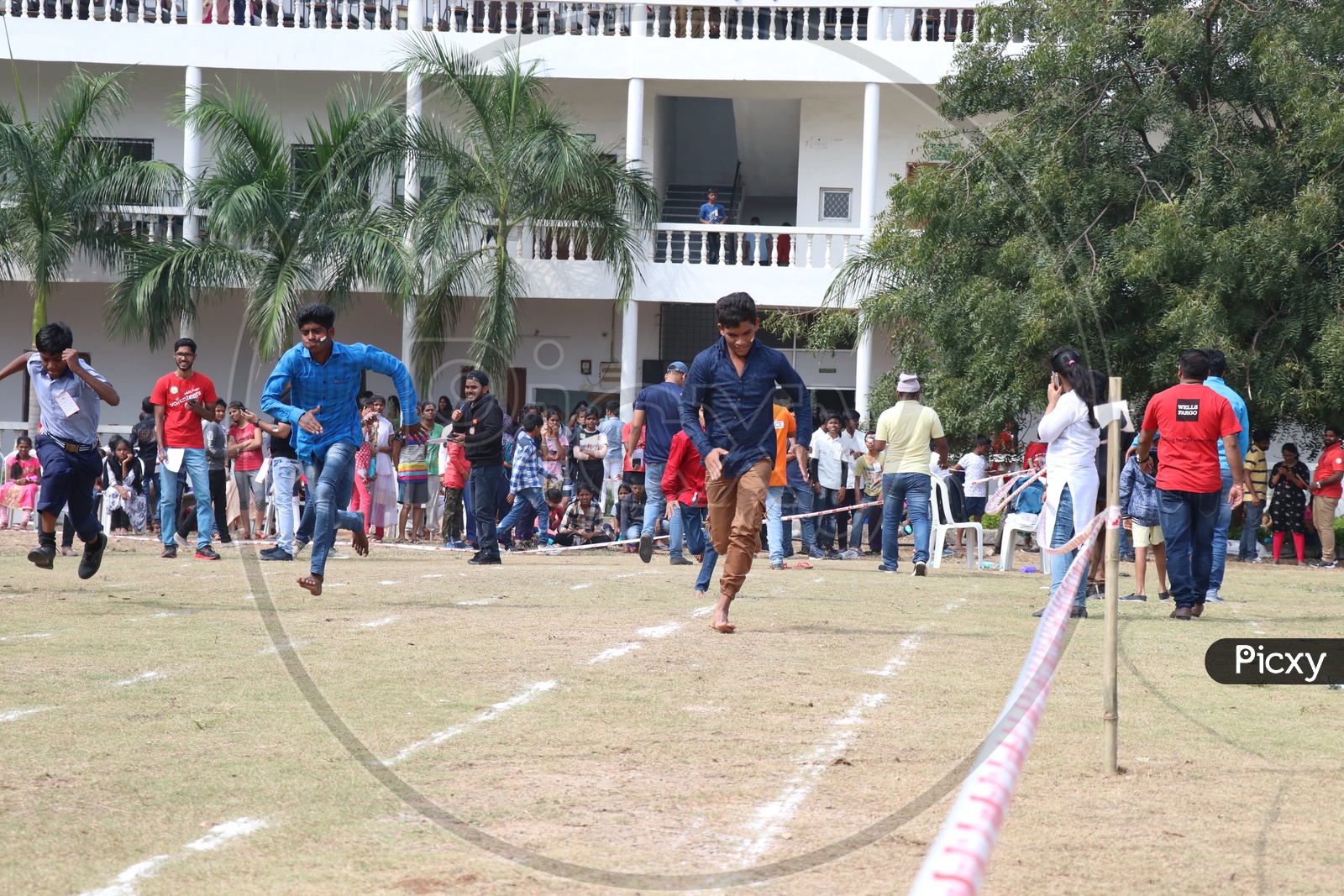 Image of Indian Young School Boys Participating In a Running Race ...
