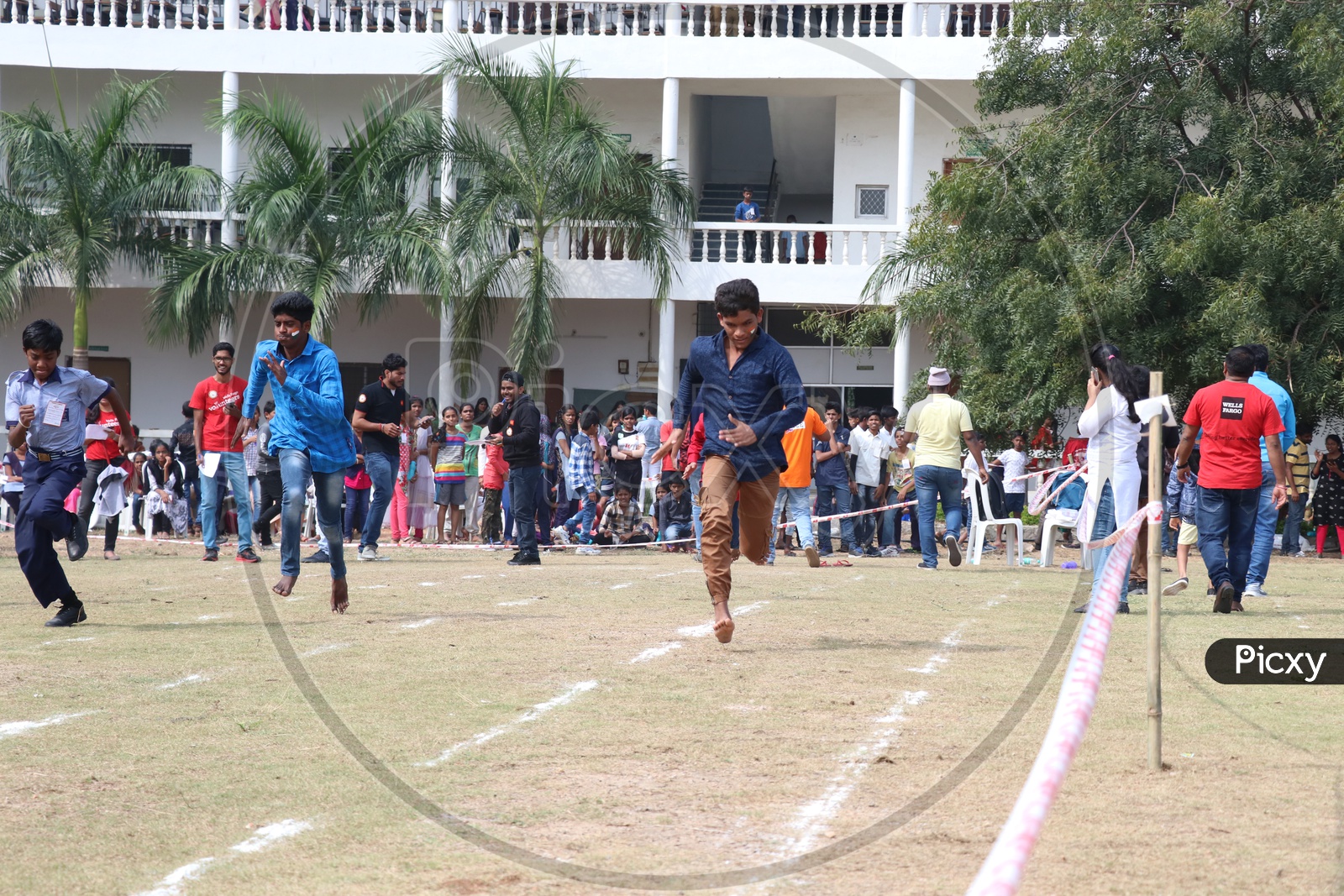 Image of Indian Young School Boys Participating In a Running Race ...