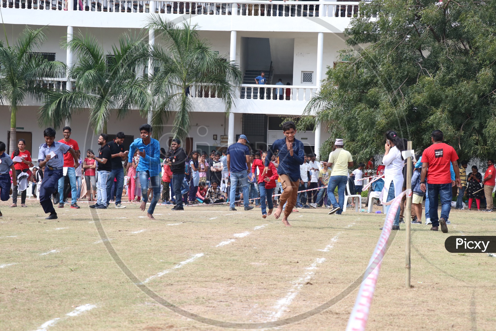 Image of Indian Young School Boys Participating In a Running Race ...