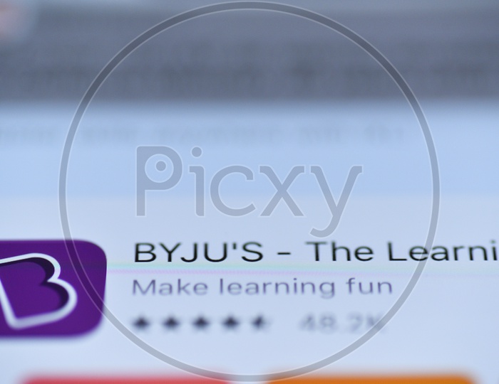 Image of BYJU's Or BYJUS The Learning App or Application in Mobile or ...